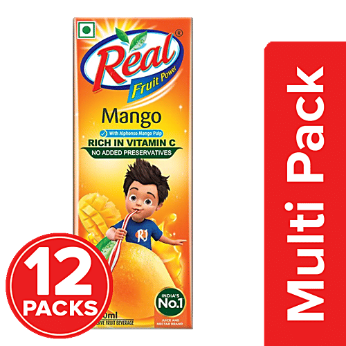 Buy Real Mango Fruit Power Juice Online at Best Price of Rs null ...