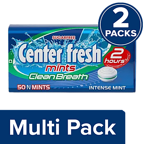 Buy Center Fresh Sugar Free Clean Breath Intense Mint Menthol ...