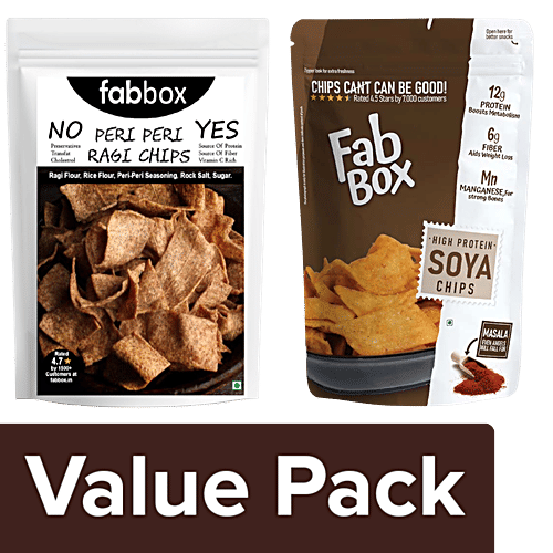 Buy Fabbox Healthy Snack, Gluten-Free - Ragi Chips Peri-Peri 78 g ...