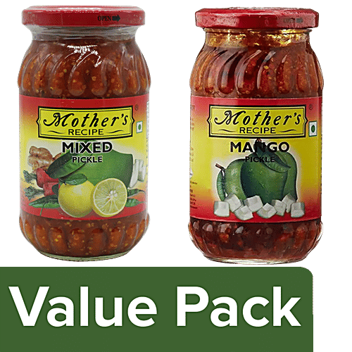 Buy Mother's Recipe Mango Pickle + Mixed Pickle, 400 g Each Online at Best Price of Rs null ...
