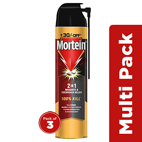 Buy Mortein 2-In-1 Mosquito & Cockroach Killer Spray - Lemon Fragrance ...