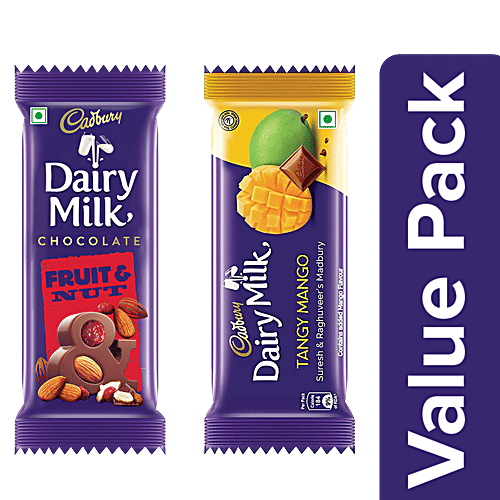 Buy Cadbury Dairy Milk Chocolate Bars - Tangy Mango Madbury + Fruit ...
