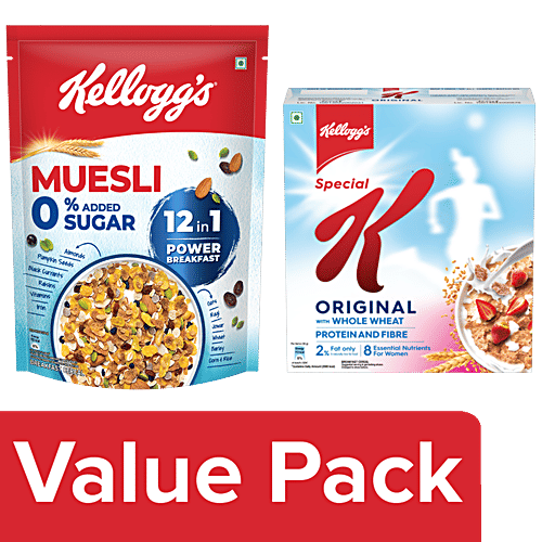 Buy Kellogg's Muesli - With 0% Added Sugar, 500 g + Original Special K ...