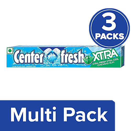 Buy Center Fresh Liquid Filled Chewing Gum - Xtra Peppermint Flavour ...