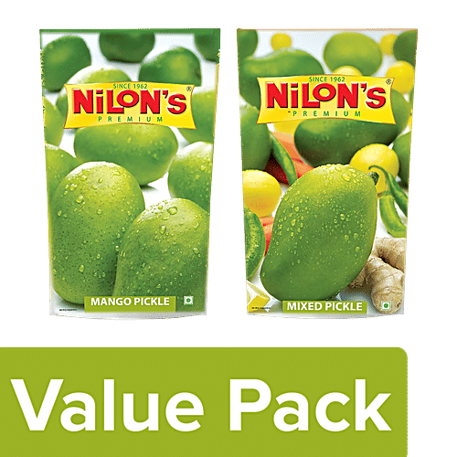 Buy Nilon's Mango Pickle + Mixed Pickle, 200 g Each Online at Best ...