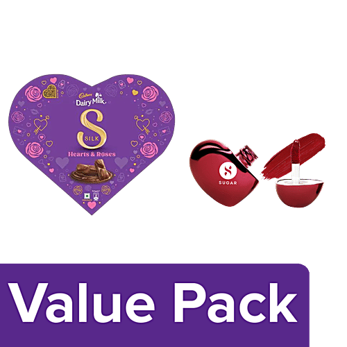 Buy bb Combo Sugar Cosmetics 5 ml Lipstick+Cadbury Dairy Milk Silk 135 ...