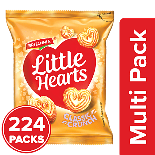 Buy Britannia Little Hearts Classic Crunch Biscuits Online at Best ...