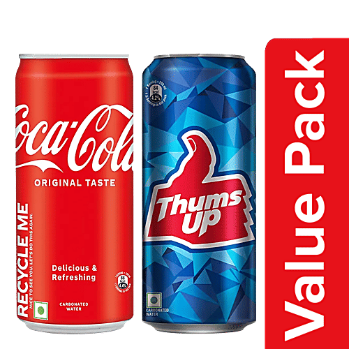 Buy bb Combo Thums Up Soft Drink + Coca Cola Original Taste Soft Drink ...