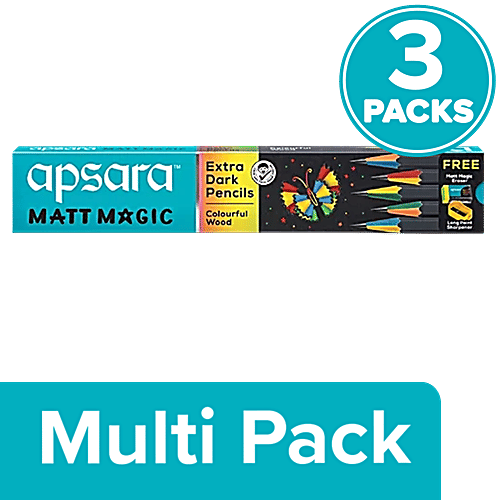 Buy Apsara Matt Magic Extra Dark Pencils Online at Best Price of Rs ...