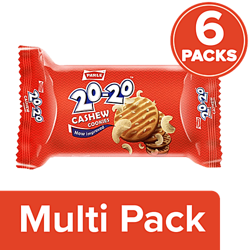Buy Parle 20-20 Cashew Cookies - Crispy, Sweet, Baked Online at Best ...