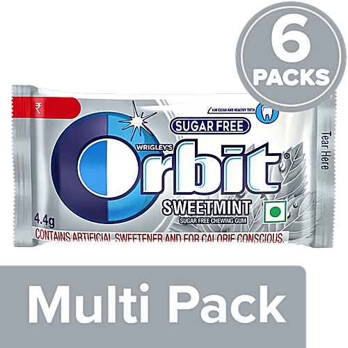 Buy Orbit Sugar Free Chewing Gum - Sweet Mint Flavour Online at Best ...
