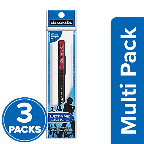 Buy Classmate Octane Gel Pen - Red Online at Best Price of Rs null ...
