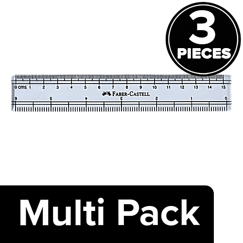 Buy Faber castell Plastic Scale 15 Cm - Regular, Precise Online at Best ...