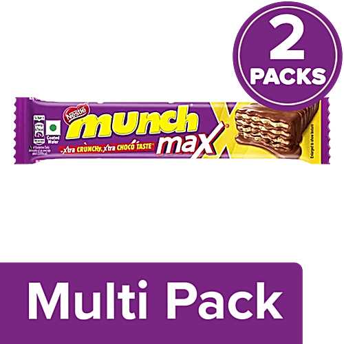 Buy Nestle Munch Munch Max Choco Coated Crunchy Wafer Bar Online at ...