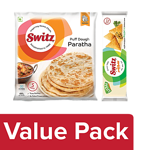 Buy Switz Puff Dough Paratha 5 pcs + Sambosa Leaves Baladi 500 g Online ...