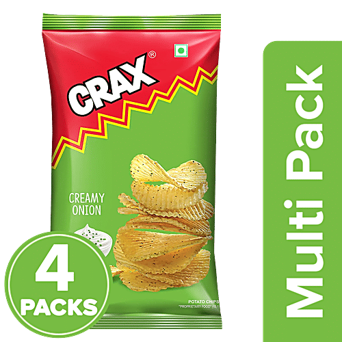 Buy Crax Creamy Onion Potato Chips Online at Best Price of Rs null ...