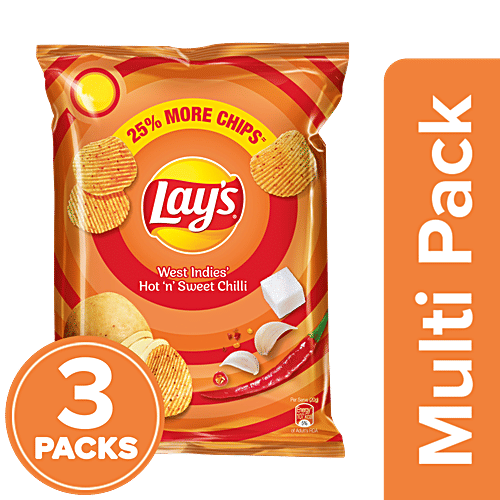 Buy Lay's Potato Chips - West Indies Hot N Sweet Chilli, Crispy Online at Best Price of Rs null ...