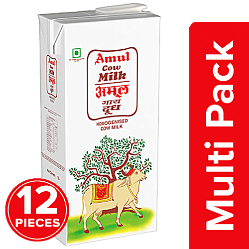 Buy Amul Homogenised Cow Milk Online at Best Price of Rs null - bigbasket