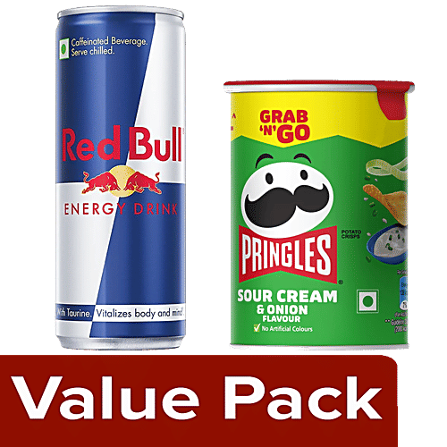 Buy bb Combo Red Bull Energy Drink 250 ml + Pringles Potato Chips Sour ...