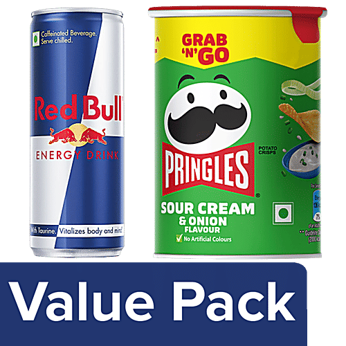 Buy bb Combo Red Bull Energy Drink, 250 ml + Pringles Sour Cream ...