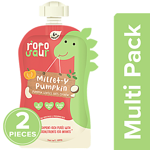 Buy Rorosaur Millet-Y-Pumpkin Puree For Infants - 6+ Months Online at ...