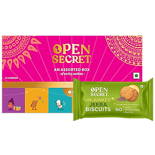 Buy Open Secret Nutty Cookies - Assorted Gift Box, 150 g + Un-Junked ...