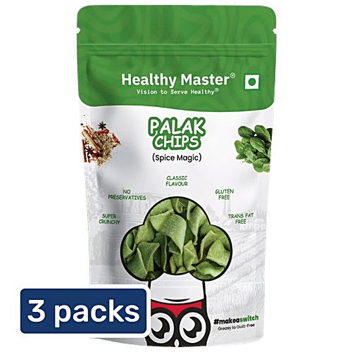 Buy Healthy Master Palak Chips Online at Best Price of Rs null - bigbasket