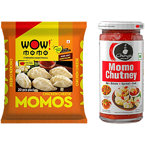 Buy bb Combo Chings Secret Momo Chutney, 250 g + Wow! Momo Chicken ...