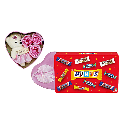 Buy bb Combo Snickers Minis Valentine Chocolates 195.5 g+Pearlfiesta ...