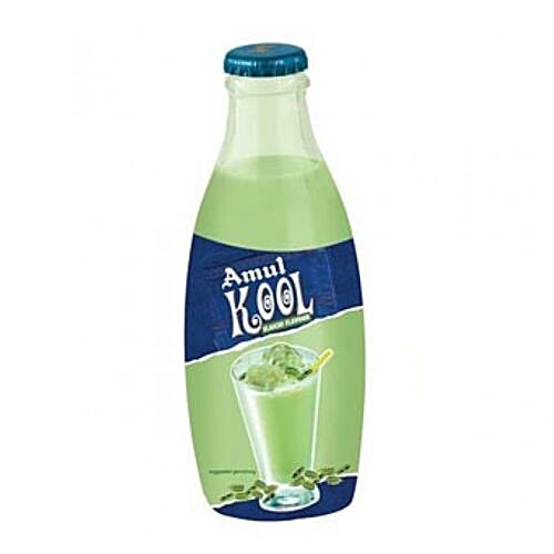Buy Amul Kool Elaichi Flavor 200 Ml Glass Bottle Online at the Best ...