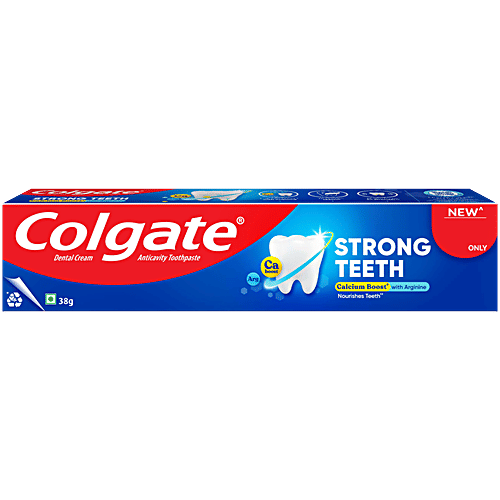 Buy Colgate Toothpaste Strong Teeth Dental Cream Anti Cavity 50 Gm ...