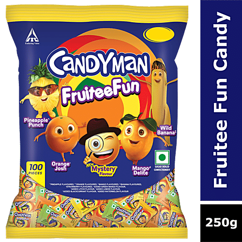 Buy Candyman Chocolate Fruitee Fun 270 Gm Pouch Online at the Best ...