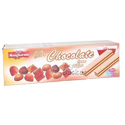 Buy Mangharam Cream Wafers - Chocolate Online at Best Price of Rs null ...