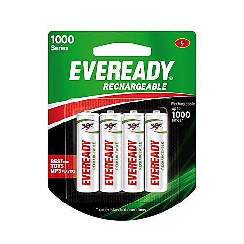 Buy Eveready Battery Aa Rechargeable Ultima 700 Mah 4 Pcs Online at the ...