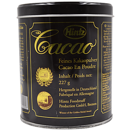 Buy Hintz Cacao Fine Dark Cocoa Powder 227 Gm Tin Online at the Best ...