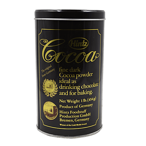 Buy Hintz Cacao Fine Dark Cocoa Powder 454 Gm Tin Online at the Best Price of Rs 1462 - bigbasket