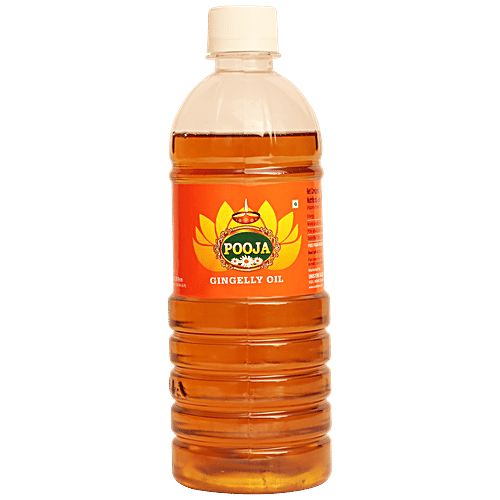 Buy Pooja Gingelly Oil 500 Ml Bottle Online at the Best Price of Rs 139 ...