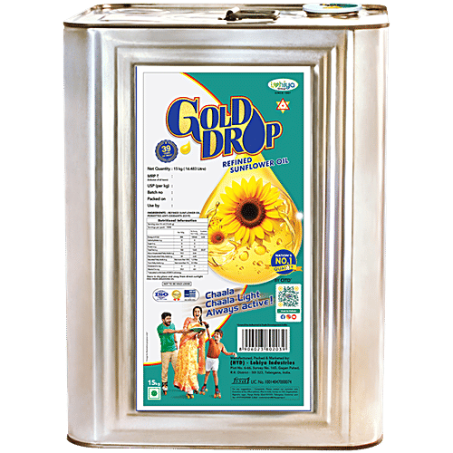 Buy Gold Drop Refined Sunflower Oil 15 Kg Online at the Best Price of ...