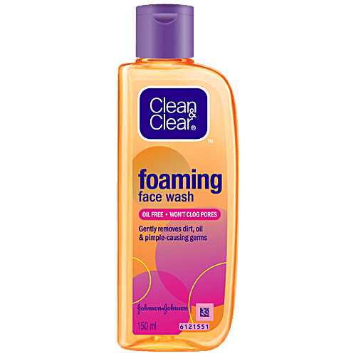 Buy Clean Clear Face Wash Foaming 150 Ml Online At Best Price of Rs 188 ...