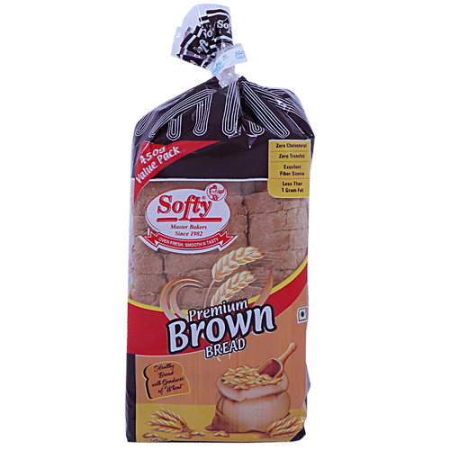 Buy Softy Premium Bread Brown 450 Gm Pouch Online at the Best Price of ...