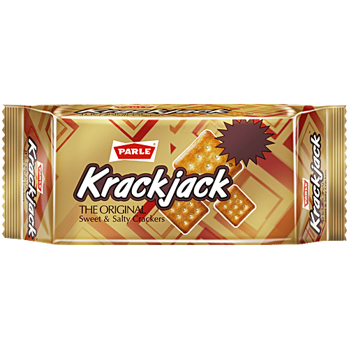 Buy Parle Krackjack Original Sweet Salty Crackers Biscuits 378 Gm Pouch ...