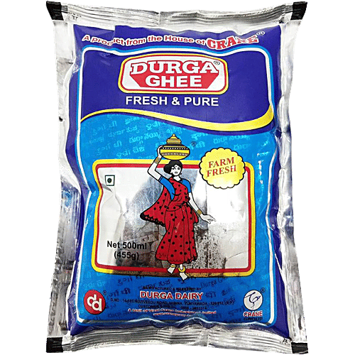 Buy Durga Ghee 500 Ml Pouch Online at the Best Price of Rs 386.95 ...