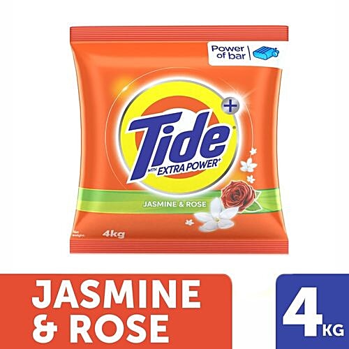 Buy Tide Plus Detergent Washing Powder Extra Power Jasmine Rose 4 Kg Online At Best Price of Rs ...