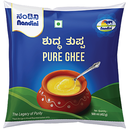 Buy Nandini Pure Ghee 500 Ml Pouch Online At Best Price of Rs 297 ...