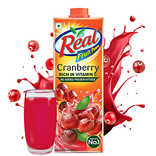 Buy Real Juice Fruit Power Cranberry 1 L Online At Best Price of Rs 121 ...