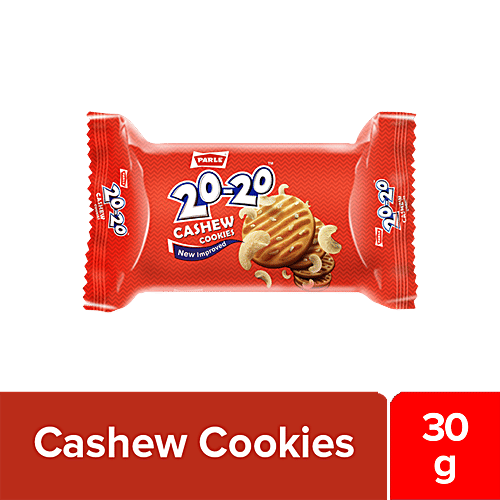 Buy Parle 20 20 Cookies Cashew 35 Gm Pouch Online at the Best Price of ...