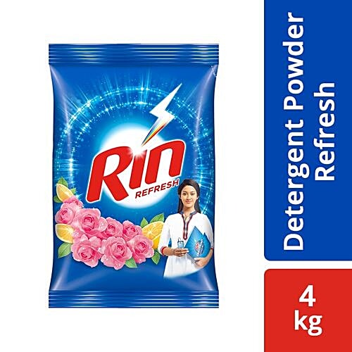 Buy Rin Refresh Lemon And Rose Detergent Powder 4 Kg Online at the Best ...