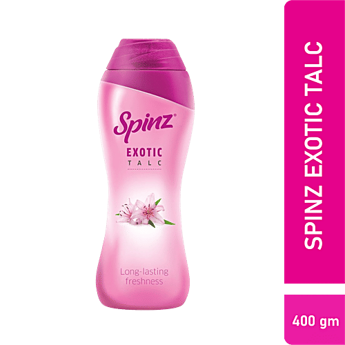 Buy Spinz Talcum Powder Exotic 400 Gm Online at the Best Price of Rs ...