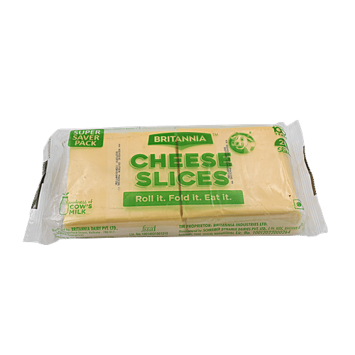 Buy Britannia Cheese Slice Processed Cheddar 476 Gm Pouch Online At ...