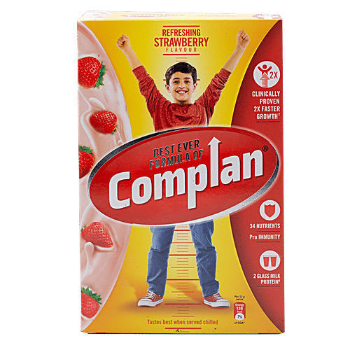 Buy Complan Health Drink Strawberry Flavour 500 Gm Carton Online at the ...
